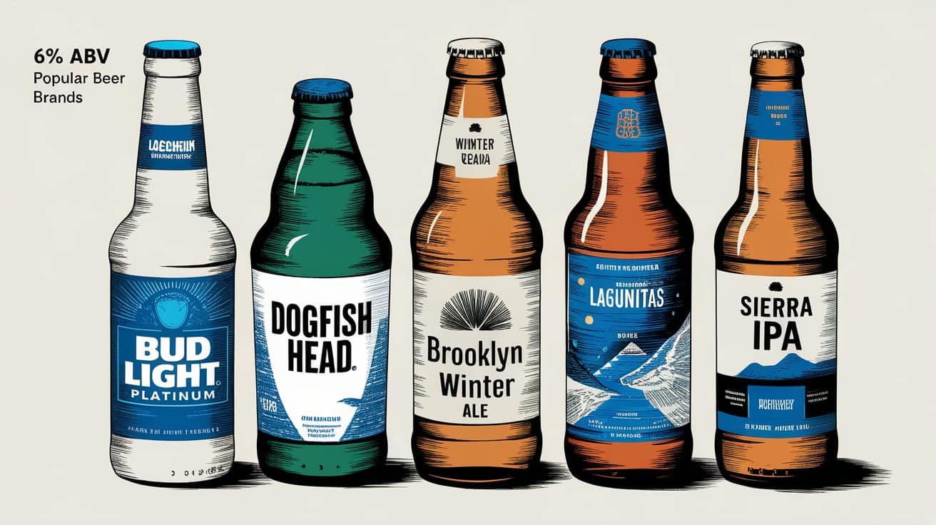 Beer Alcohol Content ABV% of Popular & Craft Beer Brands
