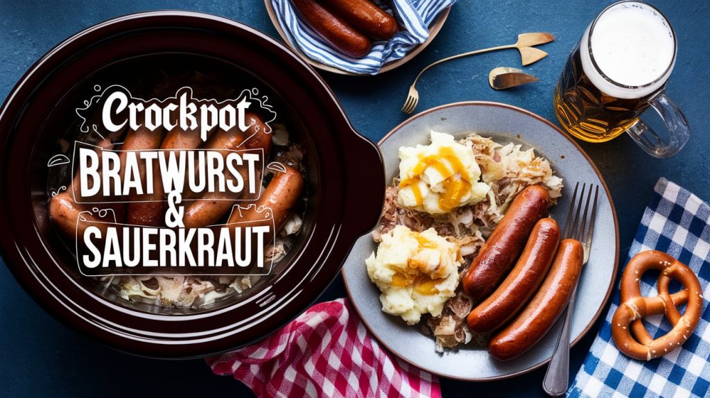 Crockpot Bratwurst & Sauerkraut: Slow-Simmered, Beer-Bathed, and ...