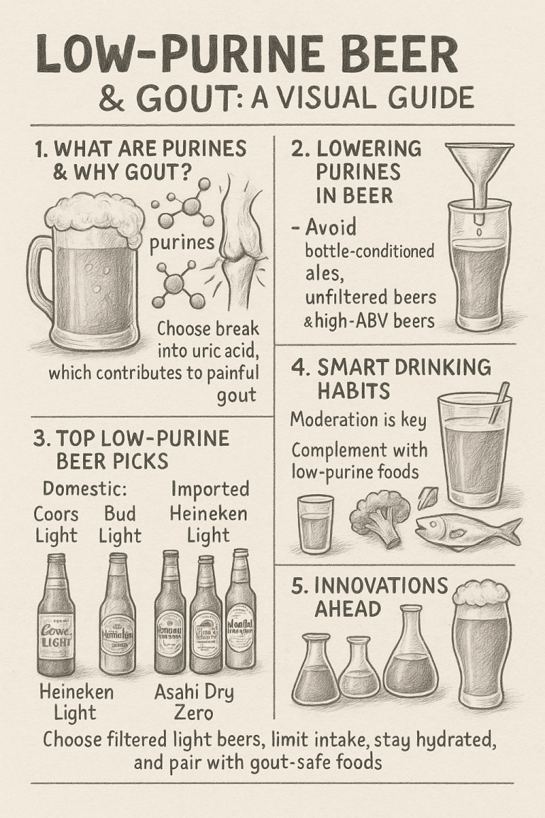 Low Purine Beer - Best Options for People With Gout