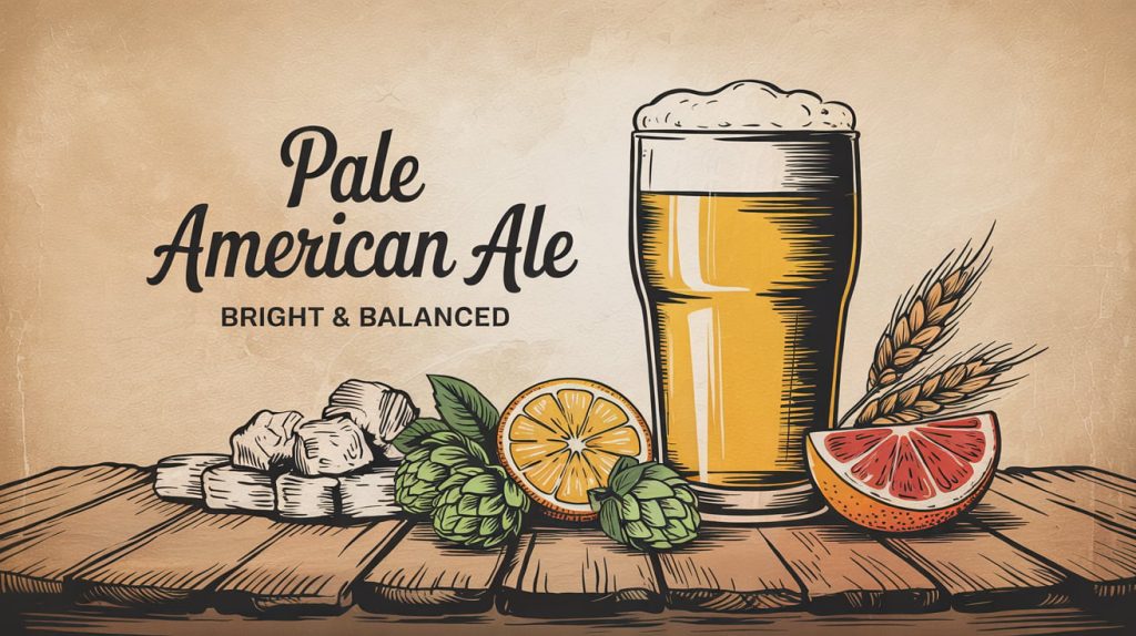 Pale American Ale – Bright, Balanced & Citrus-Tinged