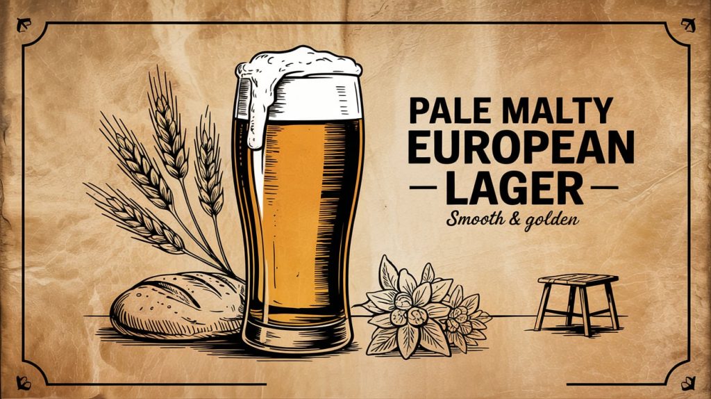 Pale Malty European Lager – Smooth, Golden & Grain-Rich