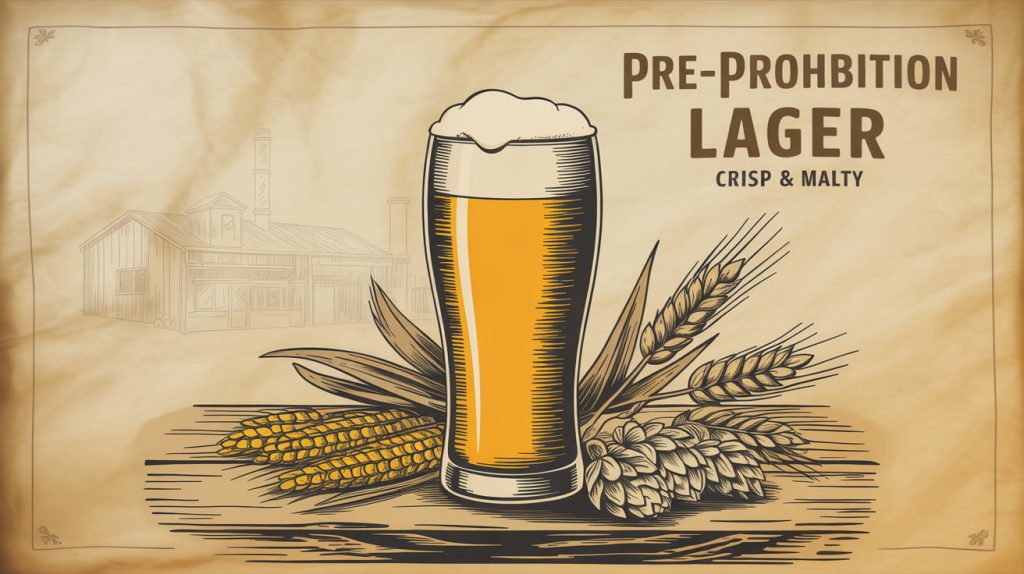 Pre-Prohibition Lager – Crisp, Malty & Uniquely American