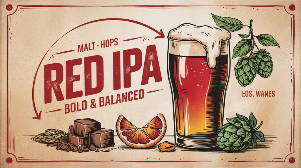 Red IPA – Bold, Citrusy & Malt-Rich with a Crimson Glow